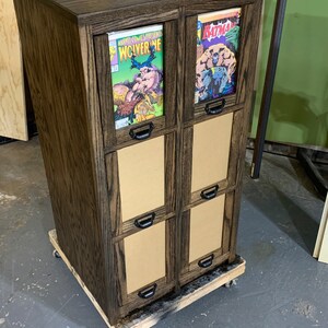 6 Drawer Comic Book Storage and Organization Cabinet - Etsy