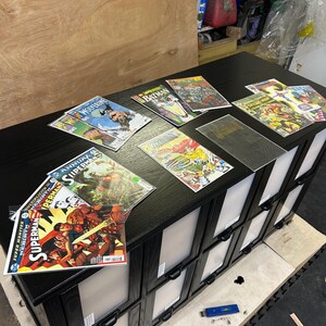 Comic Book Storage and Organization Cabinet / Comic Storage Boxes - Etsy