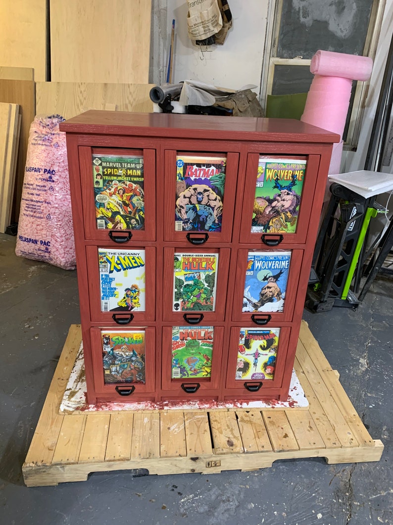 9 Drawer Comic Book Storage and Organization Cabinet - Etsy