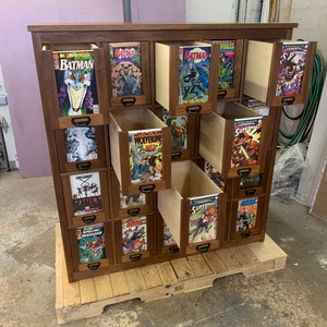 Comic Book Storage and Organization Cabinet With 20 Drawers - Etsy