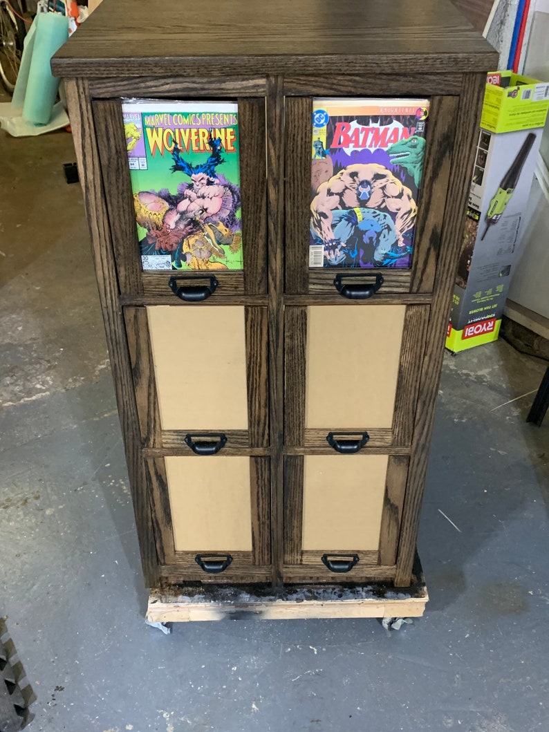 6 Drawer Comic Book Storage and Organization Cabinet - Etsy