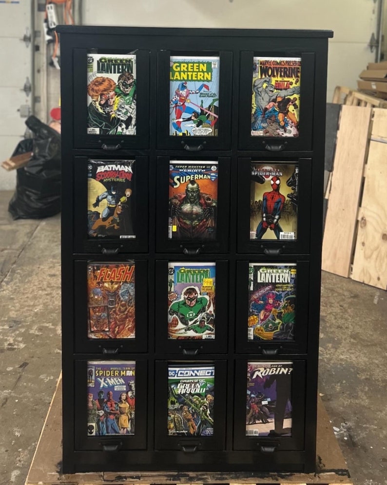Comic Book Storage and Organization Cabinet / Comic Storage Boxes - Etsy
