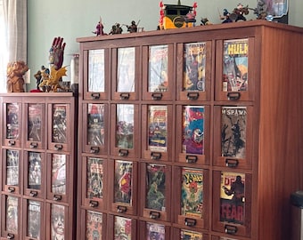 Comic Book Storage and Organization Cabinet / Comic Storage Boxes - Etsy