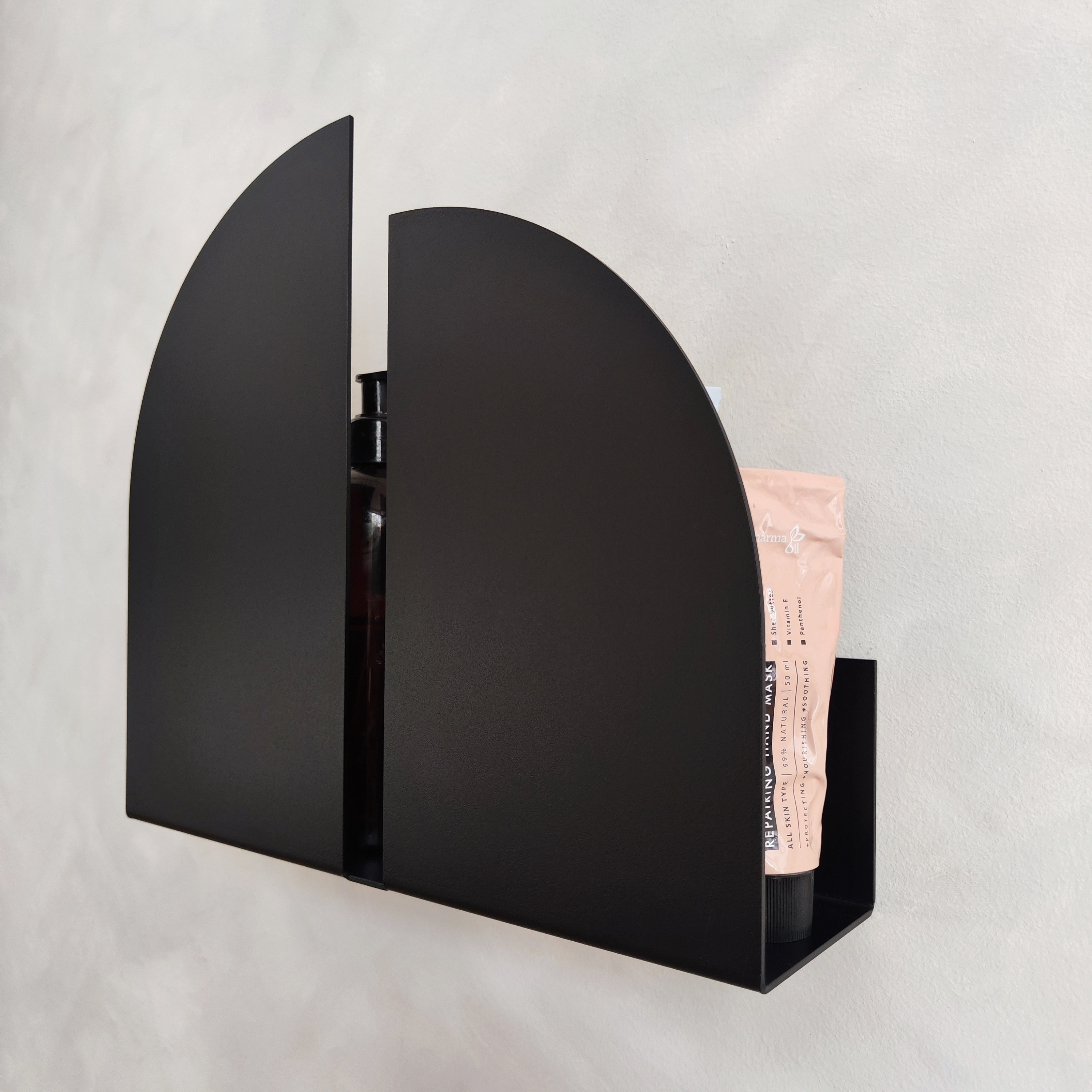 Modern Black Wall Metal Magazine Rack - BAUHAUS Style Wall Mounted ...