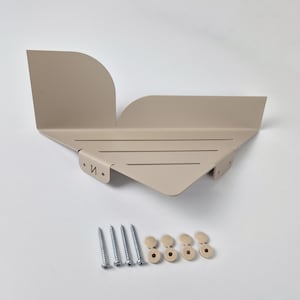 Modern Beige Shower Corner Shelf: Bauhaus Style Stainless Steel - Etsy