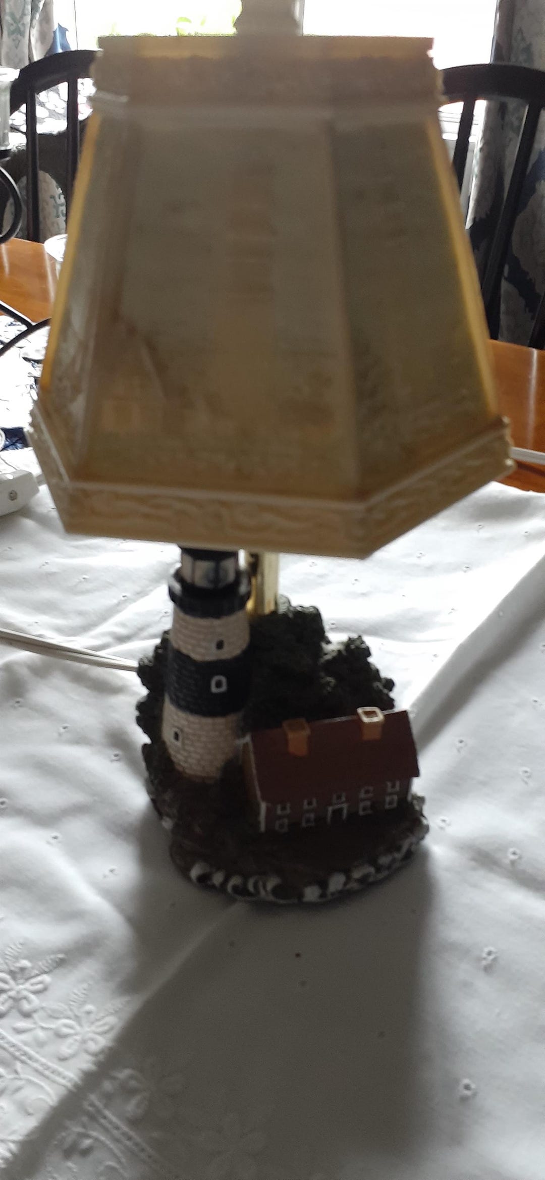 Vintage Lithophane Lighthouse Accent Lamp - Etsy