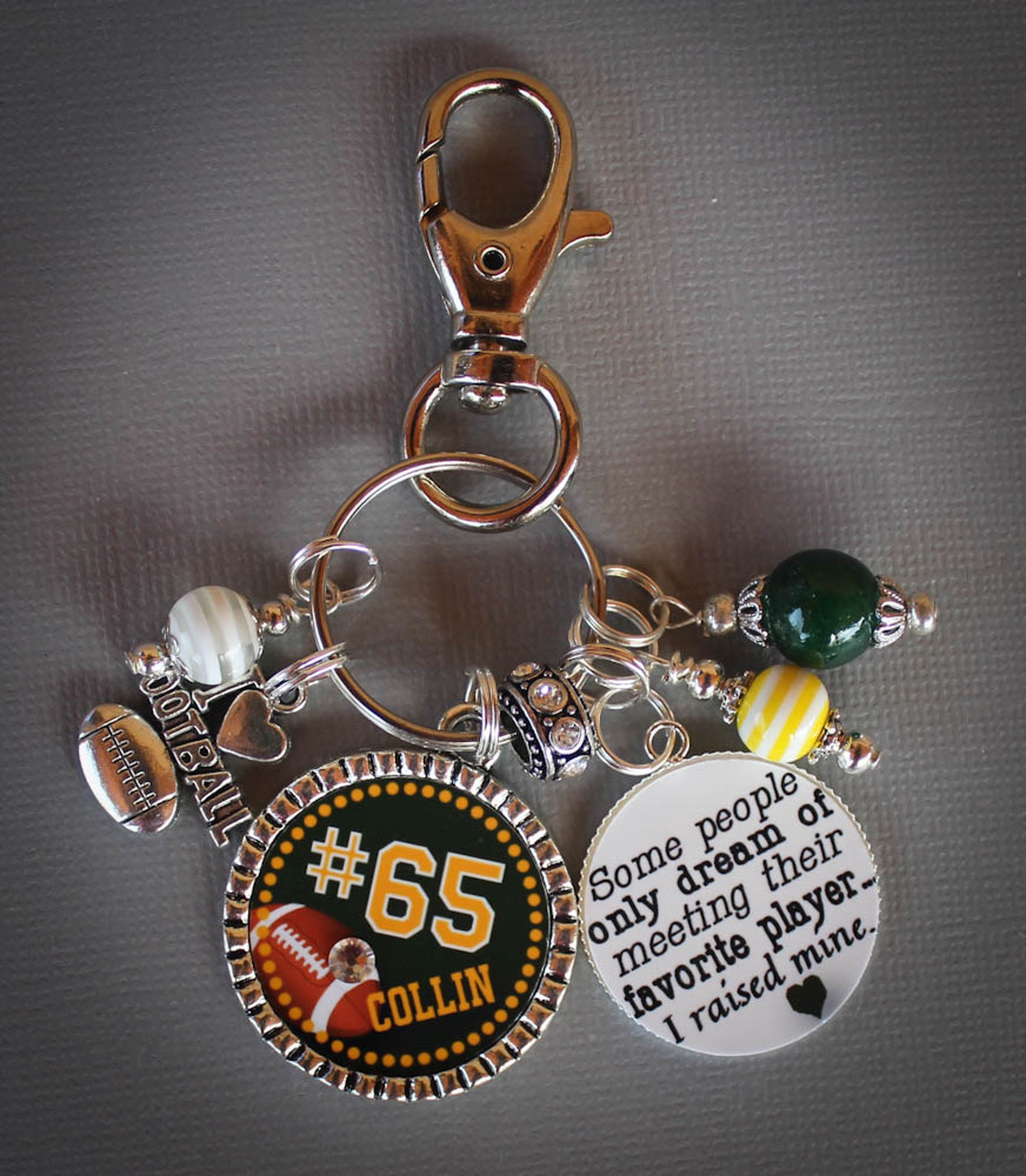 Sports Mom Key Chain, Football Mom Key Chain, Football Mom Pendant ...