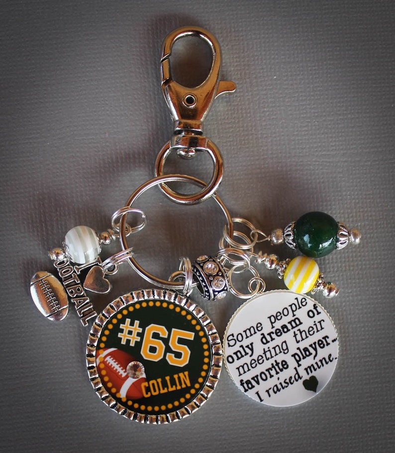 Sports Mom Key Chain, Football Mom Key Chain, Football Mom Pendant ...