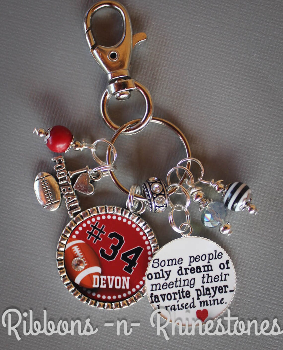 Sports Mom Key Chain Football Mom Key Chain Football Mom - Etsy