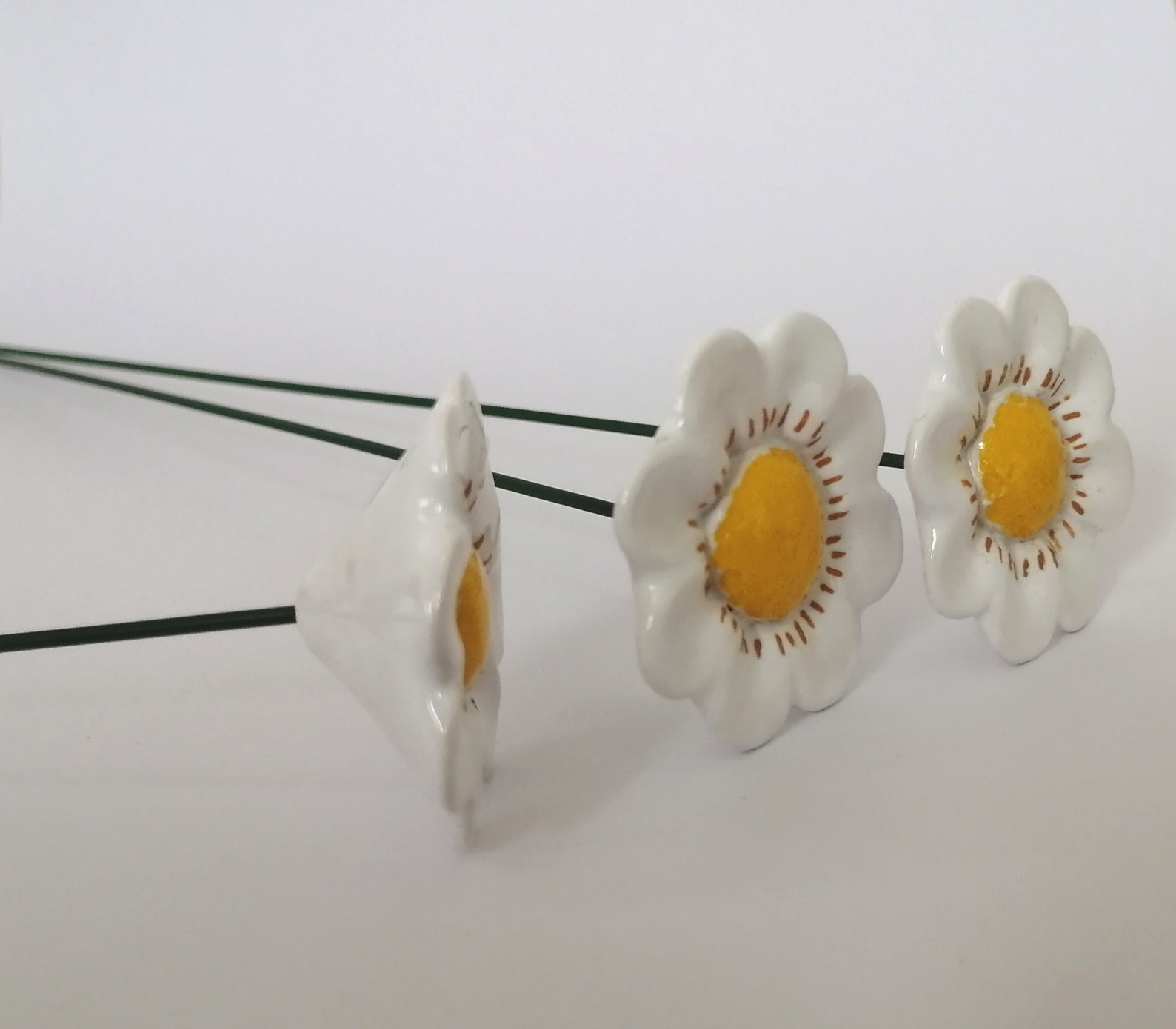 Ceramic Daisy, Daisy Clay, Daisy Gift, Daisy Pottery, White Daisies ...