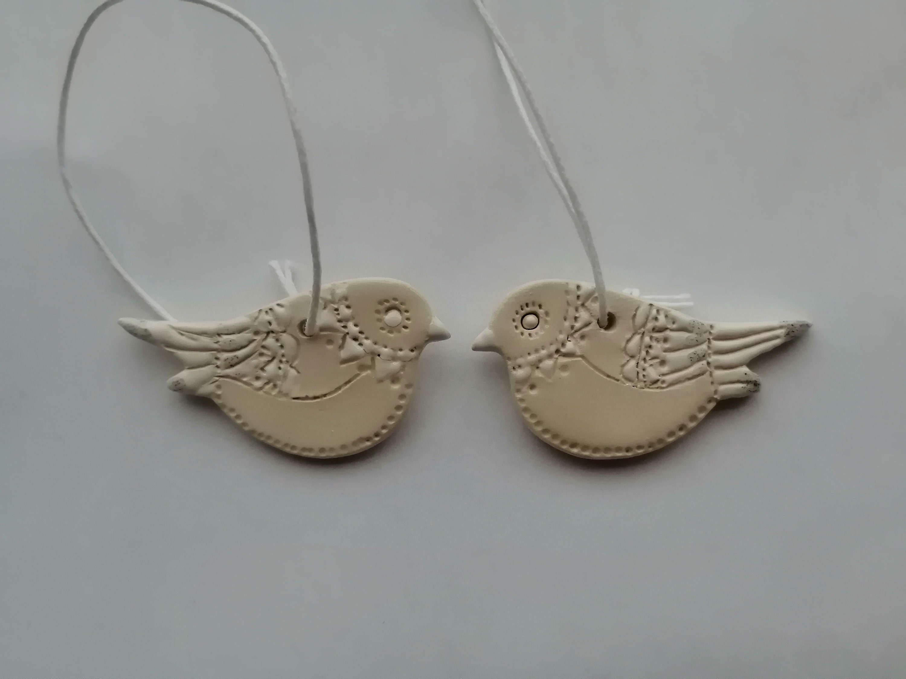 Ceramic White Birds Handmade Birds Gift Pottery Birds Decor - Etsy UK