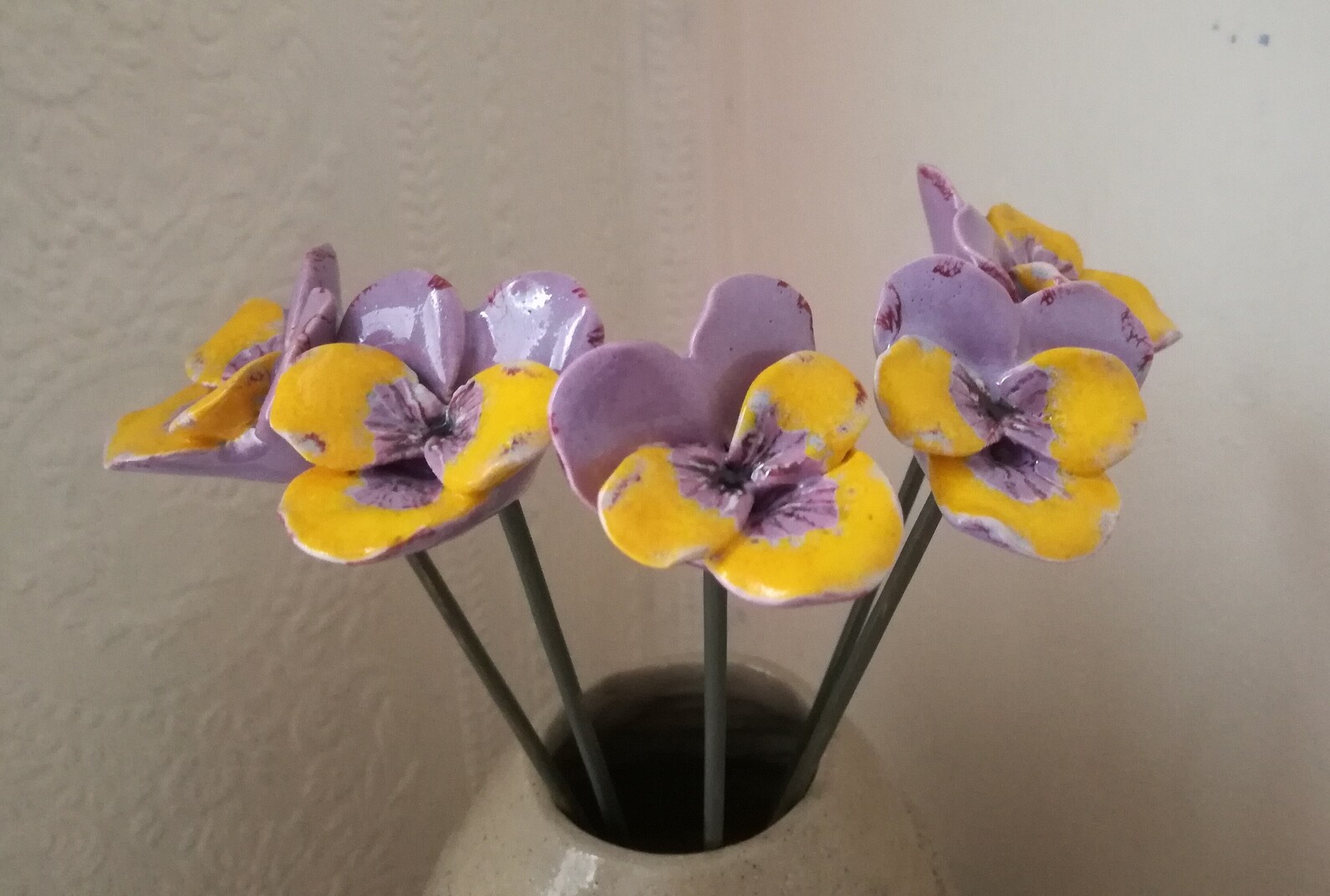 Ceramic Pansy Pottery Pansy Pansies Decor Pansy Gift - Etsy UK