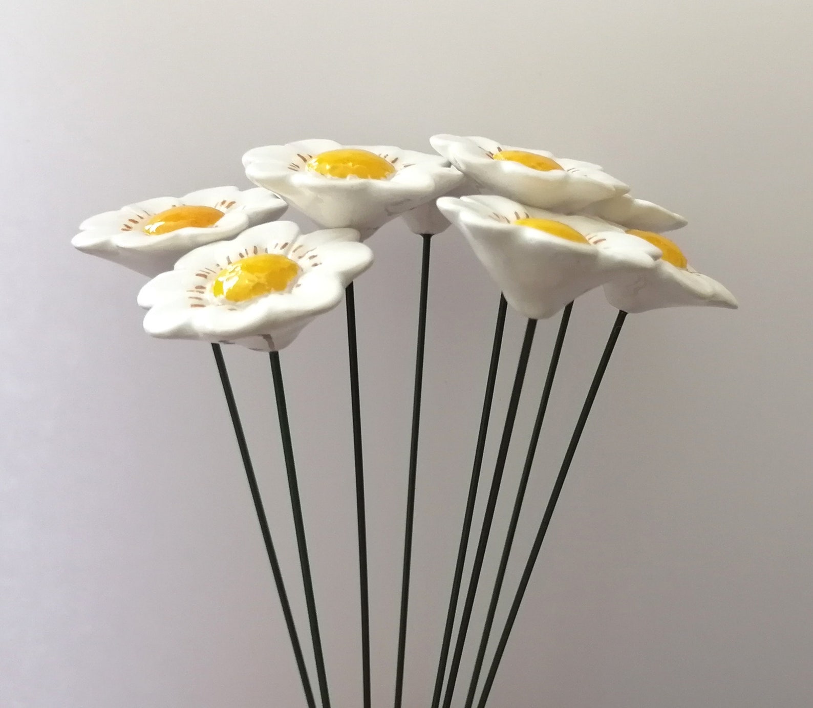 Ceramic Daisy, Daisy Clay, Daisy Gift, Daisy Pottery, White Daisies ...