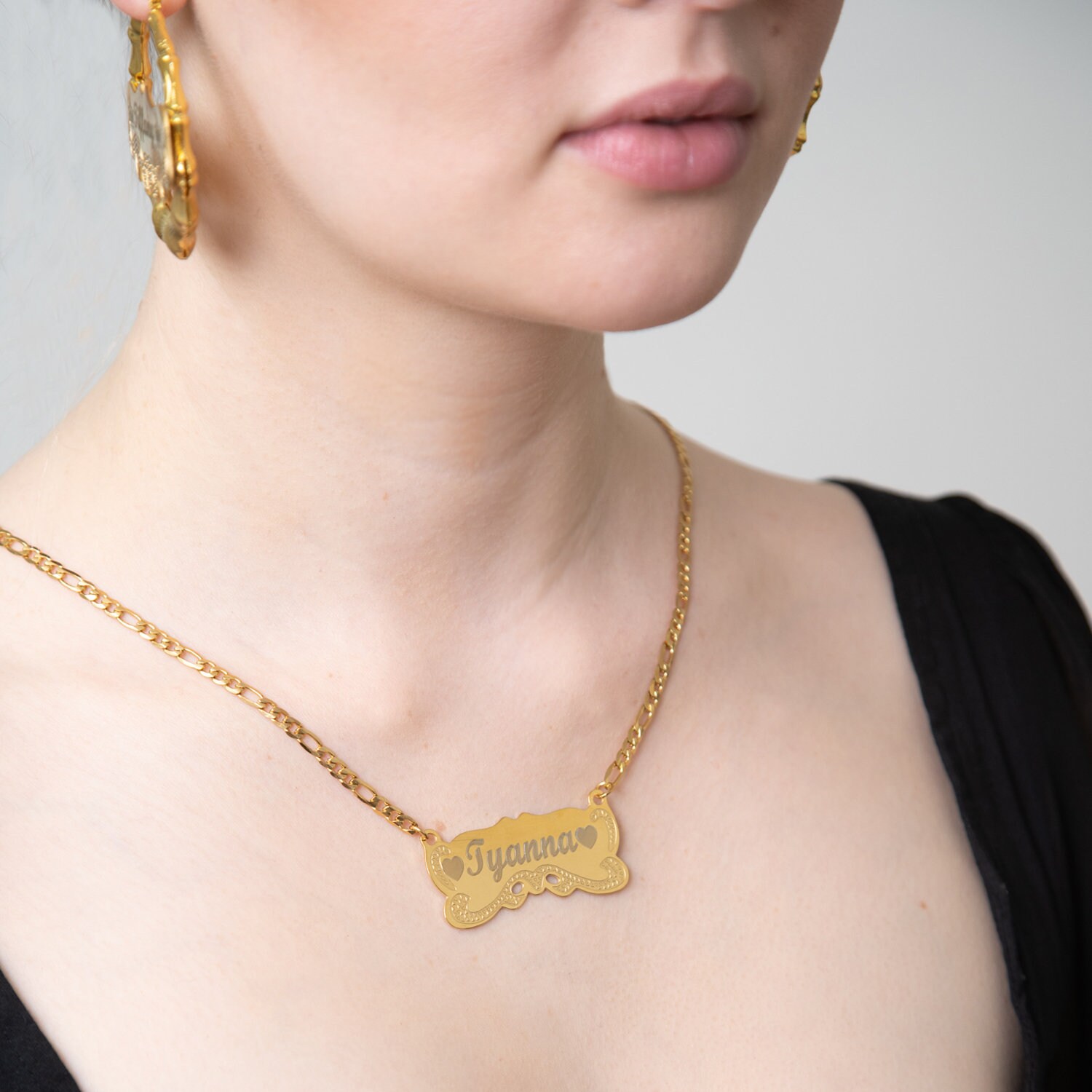 Custom Name Chain Necklace, Custom Personalized Name Necklace ,name ...