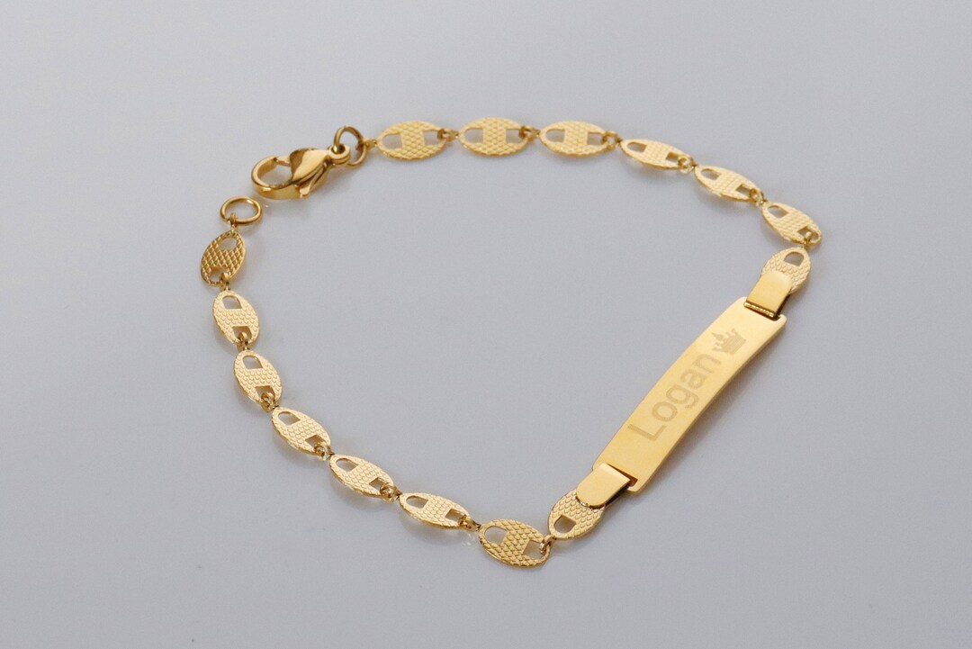 Personalized Gold Bracelet,ladies Bracelet, Custom Engraved Bracelet ...