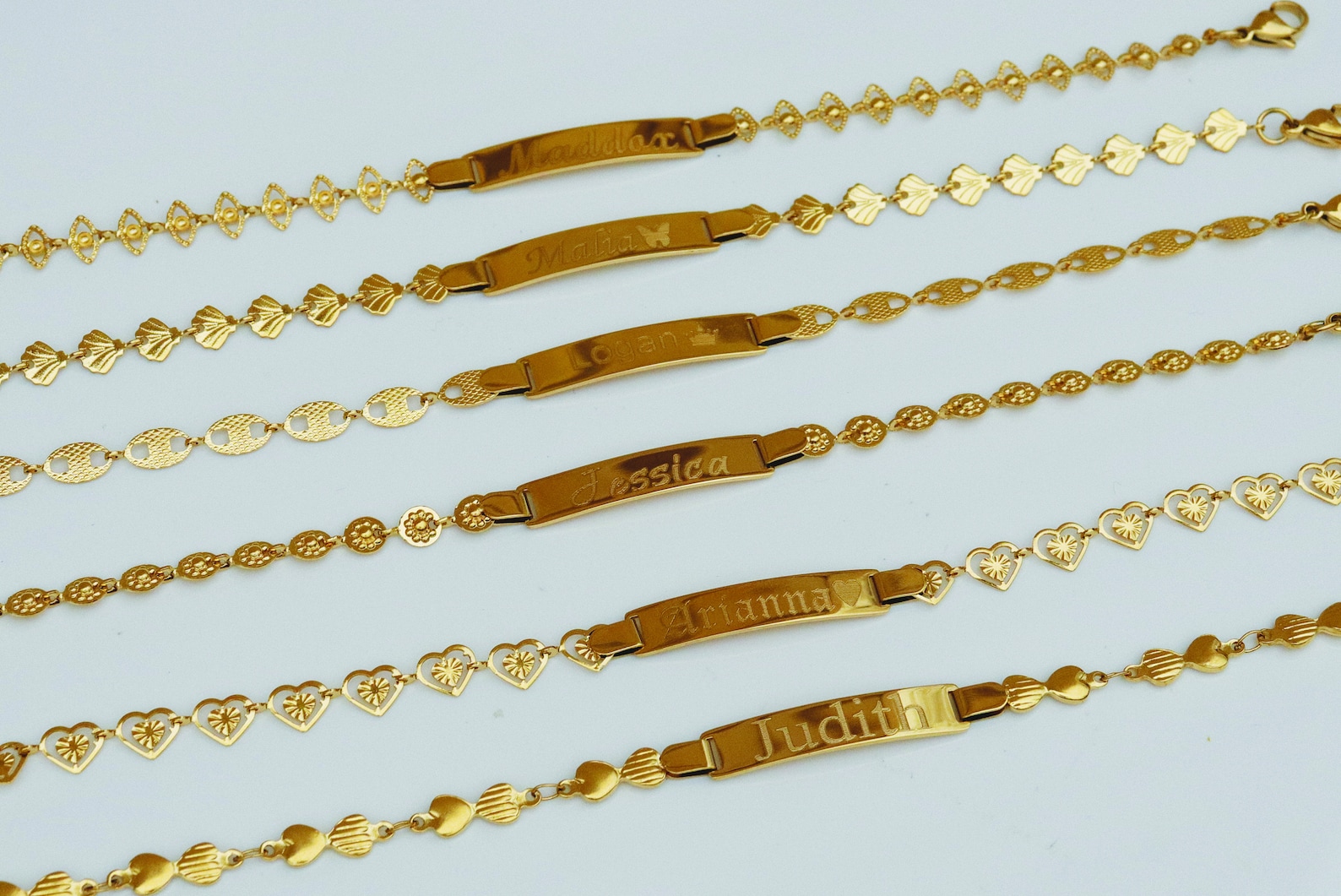 Personalized Gold Bracelet,ladies Bracelet, Custom Engraved Bracelet ...