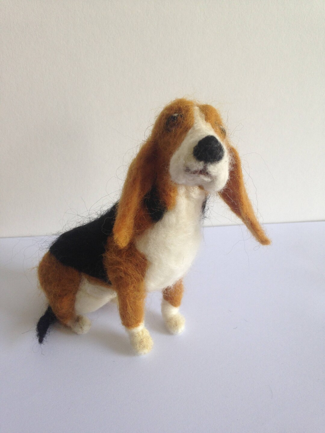 Handmade Needle Felted Basset Hound - Etsy UK