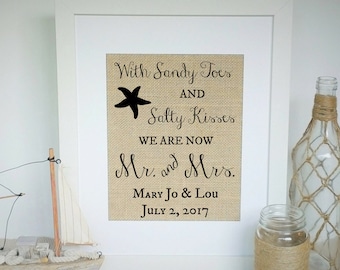 Beach Wedding Gift - Etsy