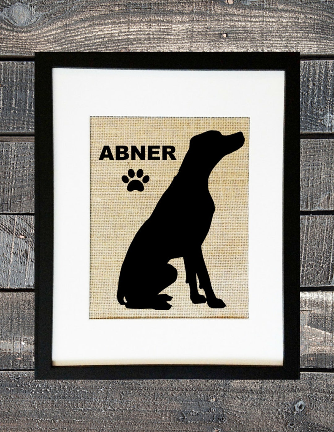 LABRADOR RETRIEVER Print Only Personalized Dog Gift for Owner Rustic ...