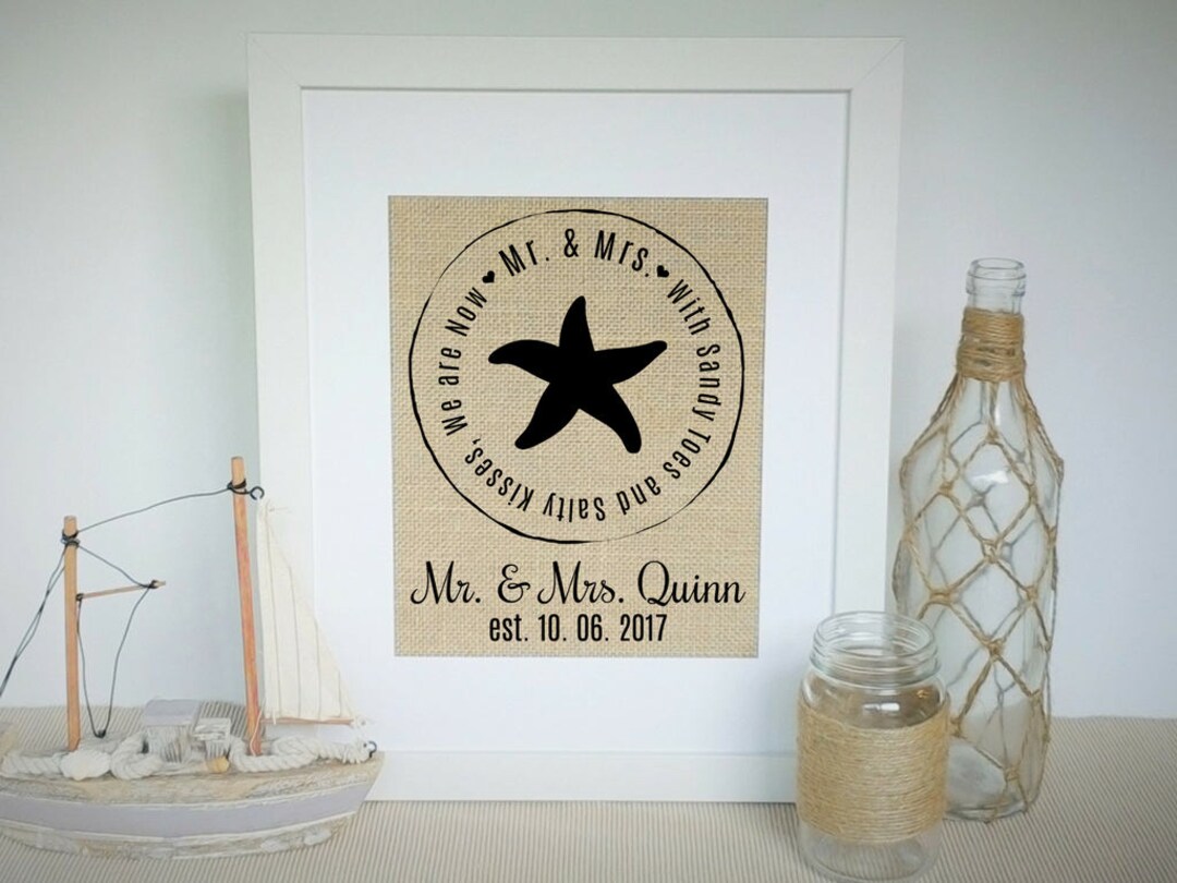 Beach Wedding Gift for Couples - Destination Wedding Gifts - Beach ...