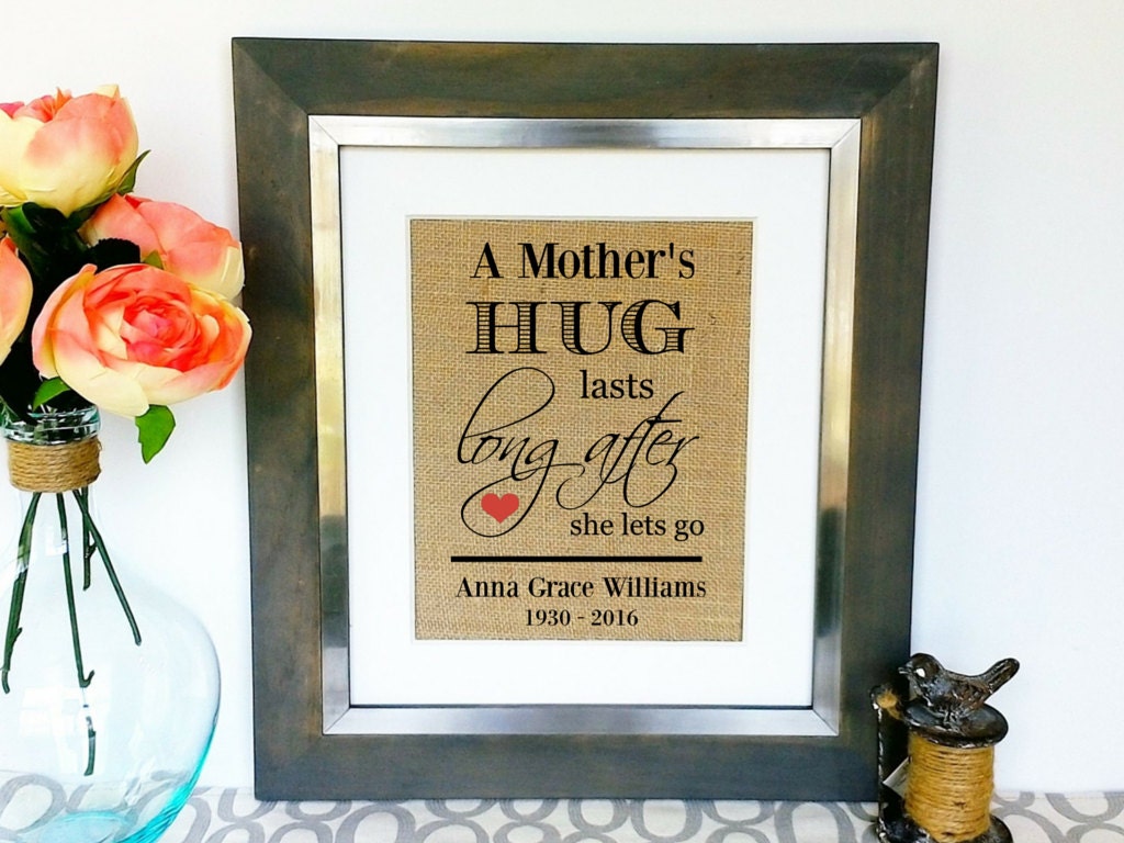 Mother Memorial Sign Sympathy Gift in Memory of Mom Mommy - Etsy