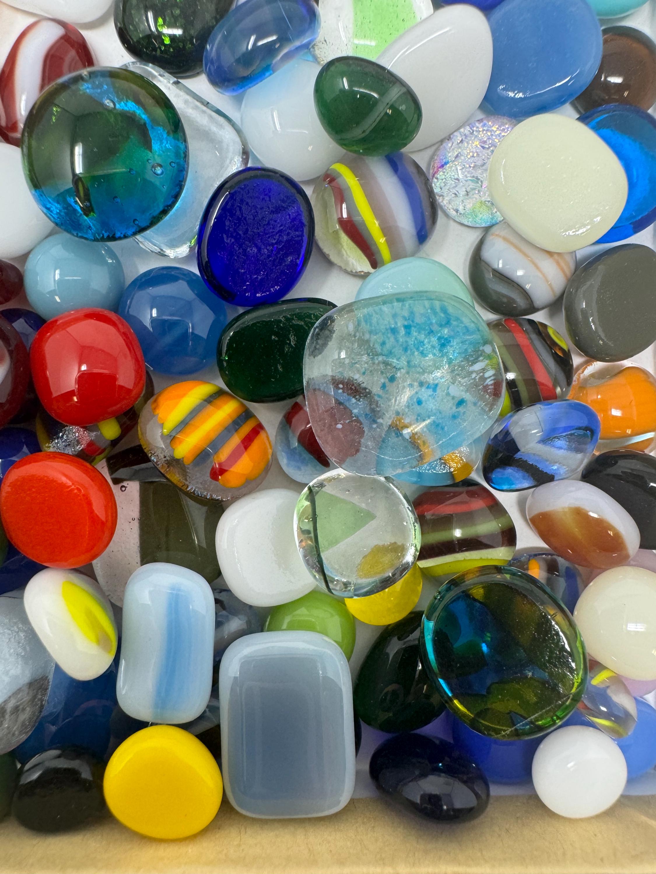 96 COE Glass Frit Balls Mixed Colors - Etsy