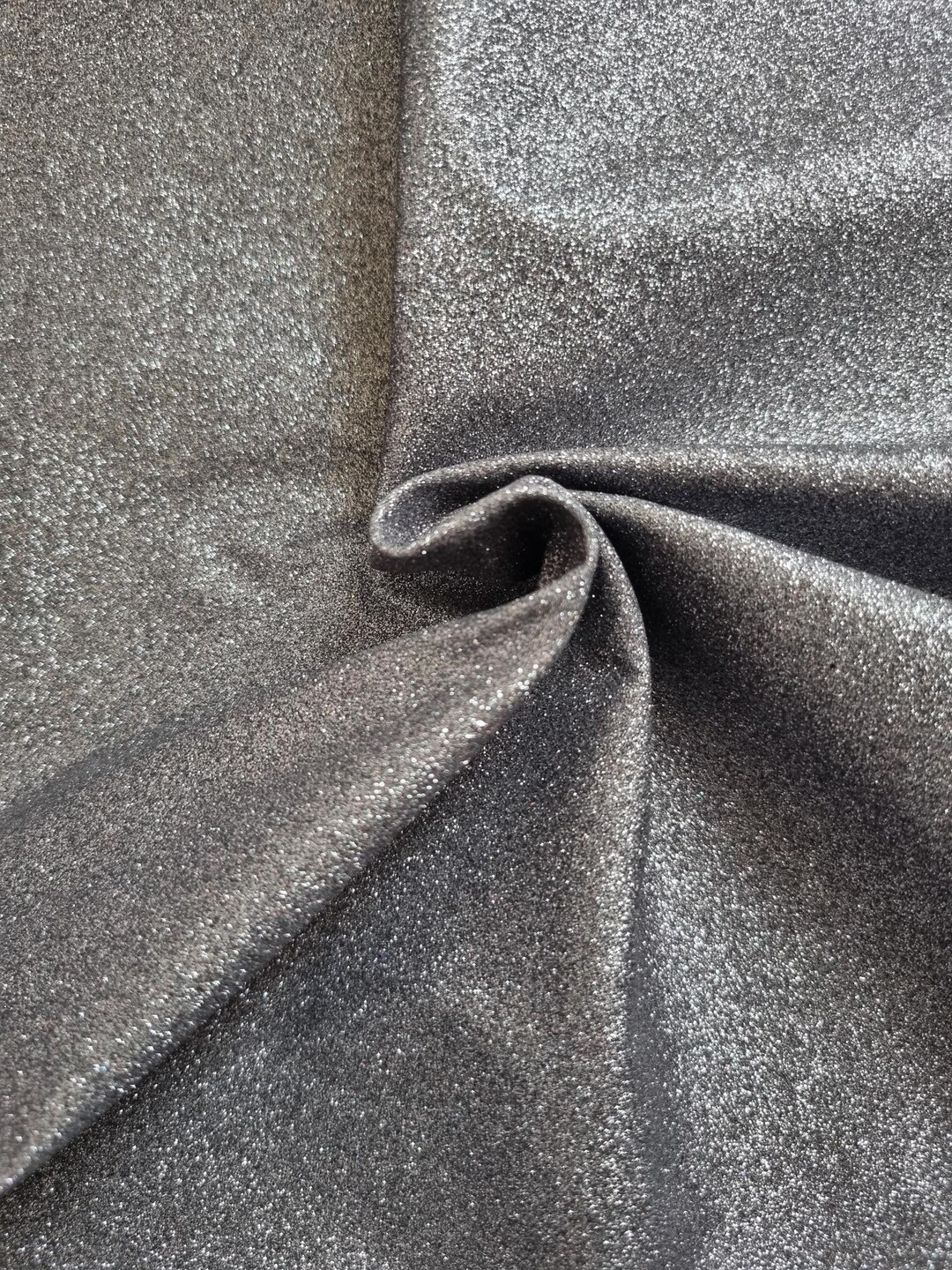 Grey Sparkling Glitter Vinyl Fabric Glamorous Fabric DIY Projects ...