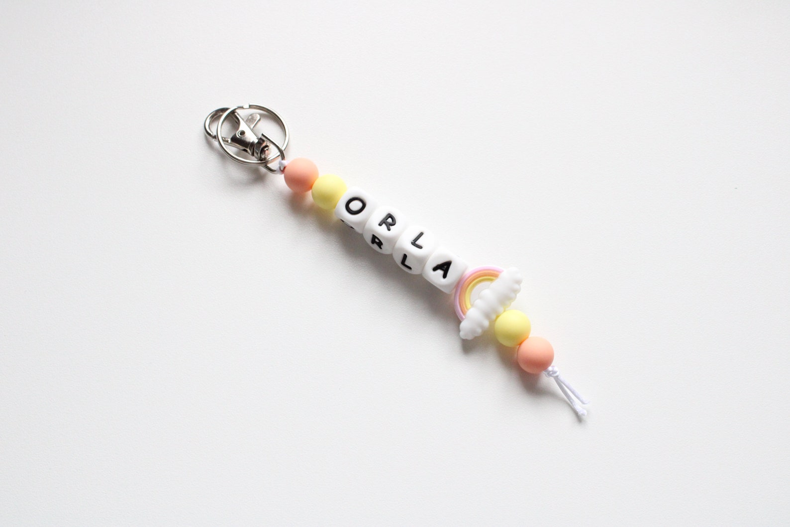 Back to School Personalised Rainbow Keyring Back to School - Etsy