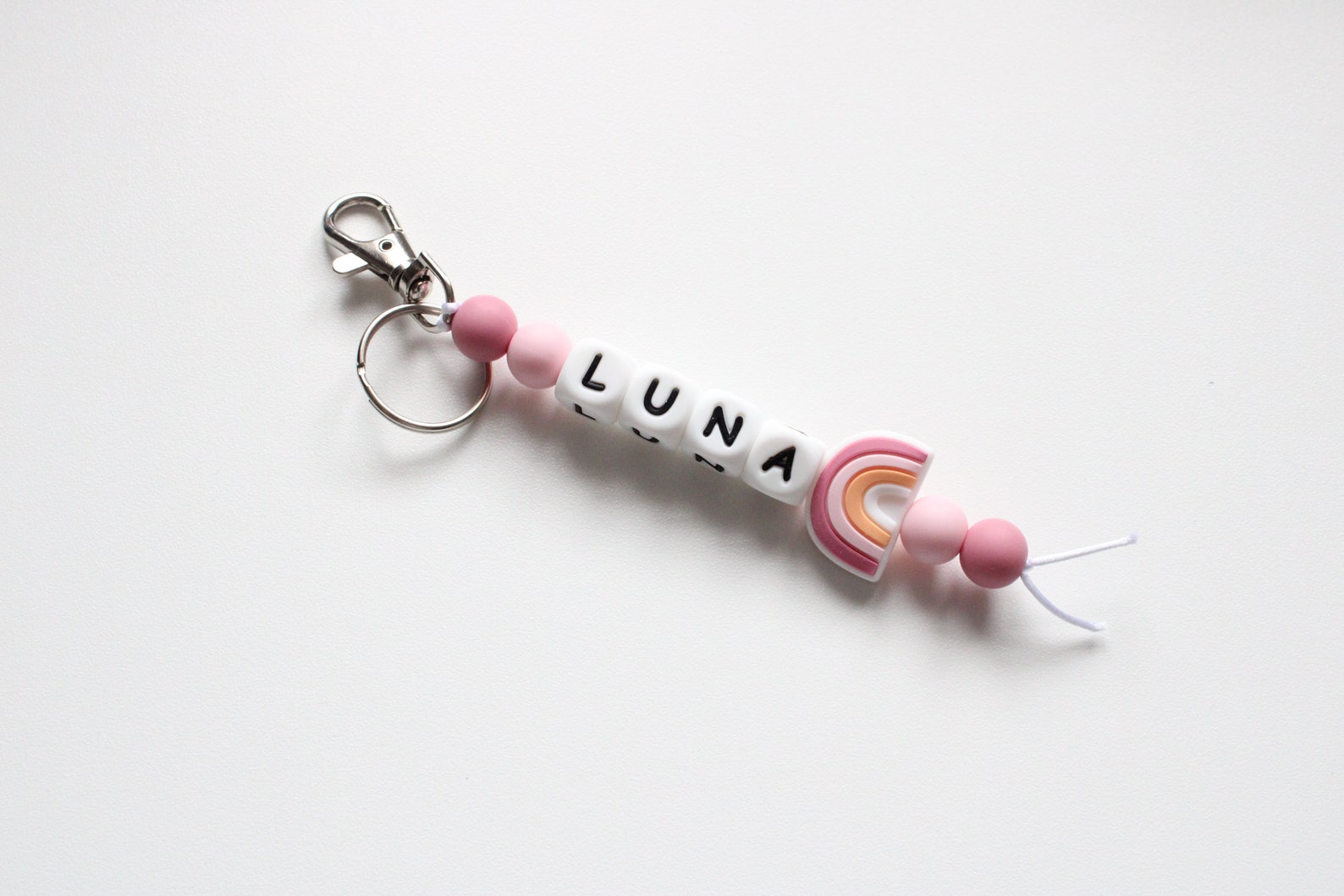Back to School Personalised Rainbow Keyring Back to School - Etsy
