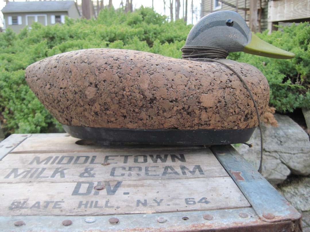 Vintage Cork Duck Decoy Cabin Decor Man Cave Beach House - Etsy