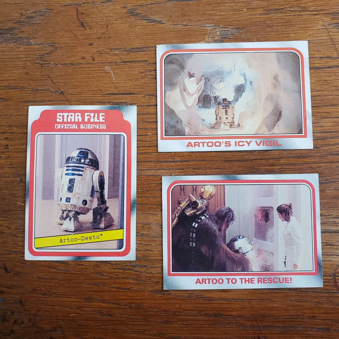 R2D2 Collection, 1980 the Empire Strikes Back Trading Cards, Vintage ...