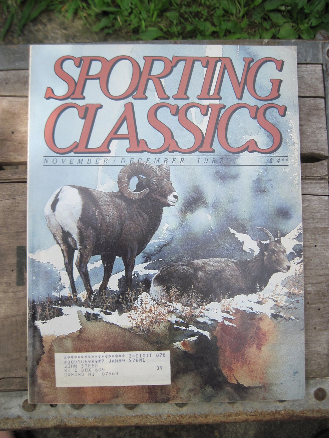 Sporting Classics Magazine, November December 1987, Volume VI Issue 6 ...