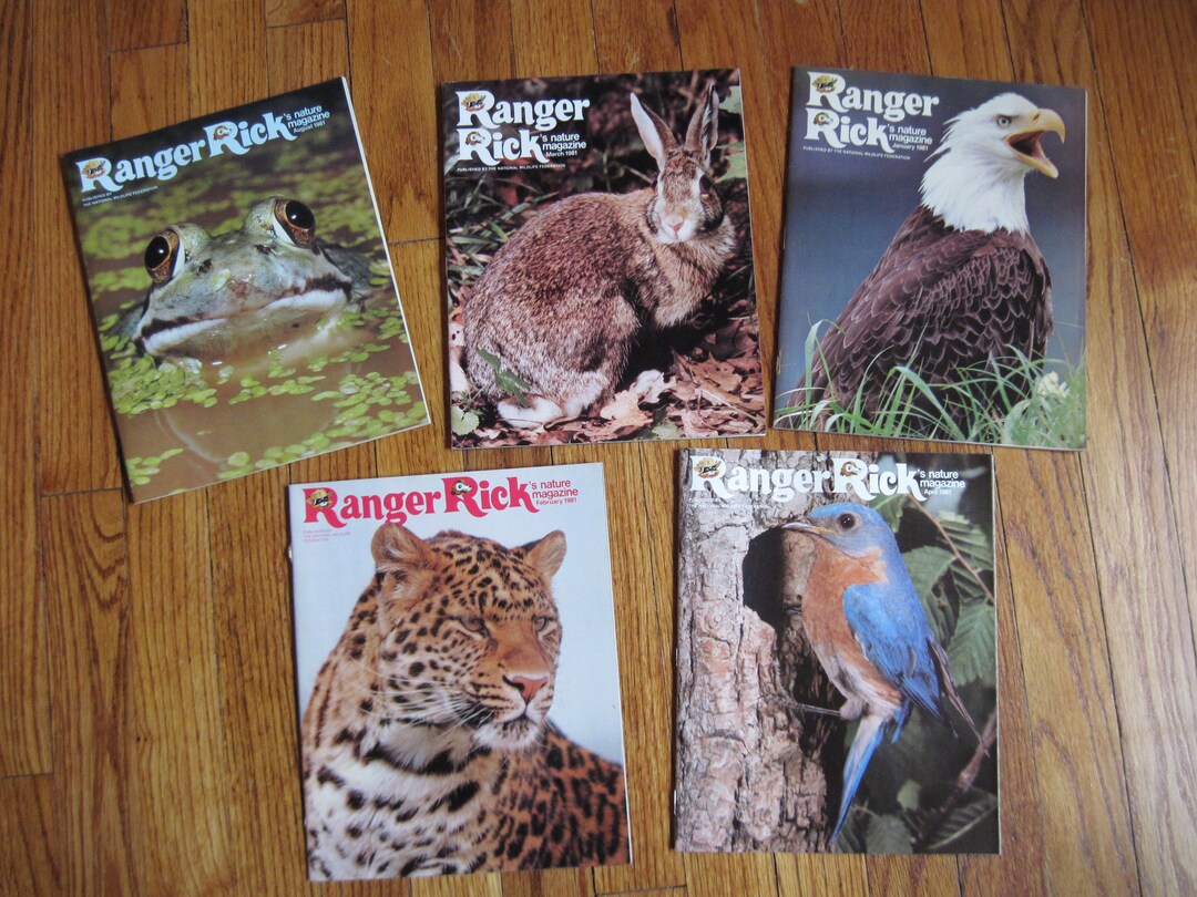 1981 Ranger Rick's Nature Magazines/ 5 Issues/nature/ the National ...