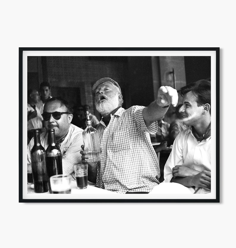 Hemingway Poster Ernest Hemingway Poster Hemingway print | Etsy