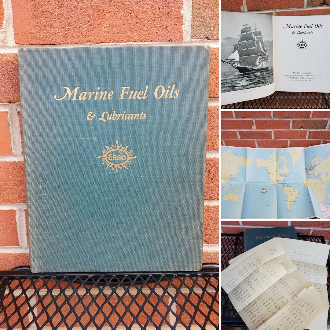 1936 Book Esso Marine Fuel Oils and Lubricants. Gasoline - Etsy
