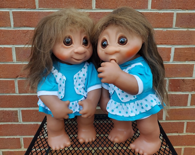 ONE 1970s Giant Dam Troll. ONE 1979 'livvy' 17-inch Tall Thomas Dam ...
