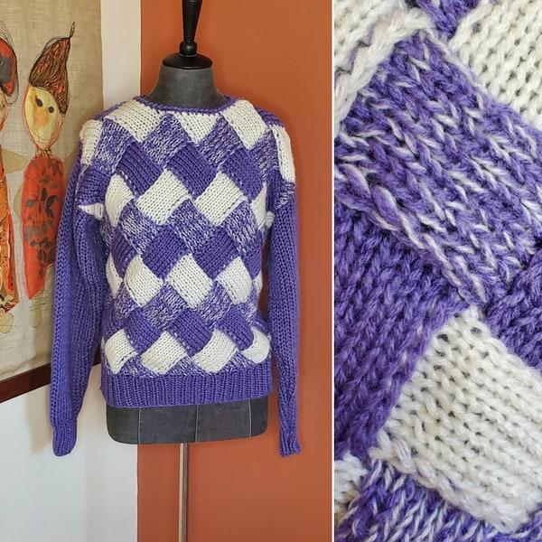 Diagonal Knit - Etsy