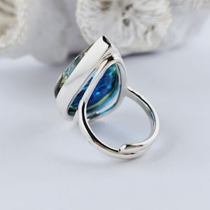 Incredible Light Blue Amber, Natural Baltic Amber Ring, Unique Amber ...