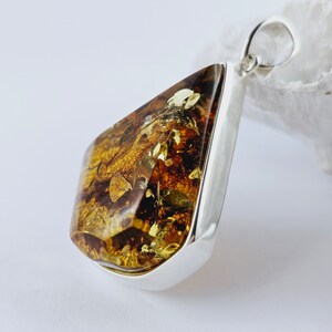 Huge Elegant Shiny Cognac Amber Pendant, Natural Baltic Amber and ...