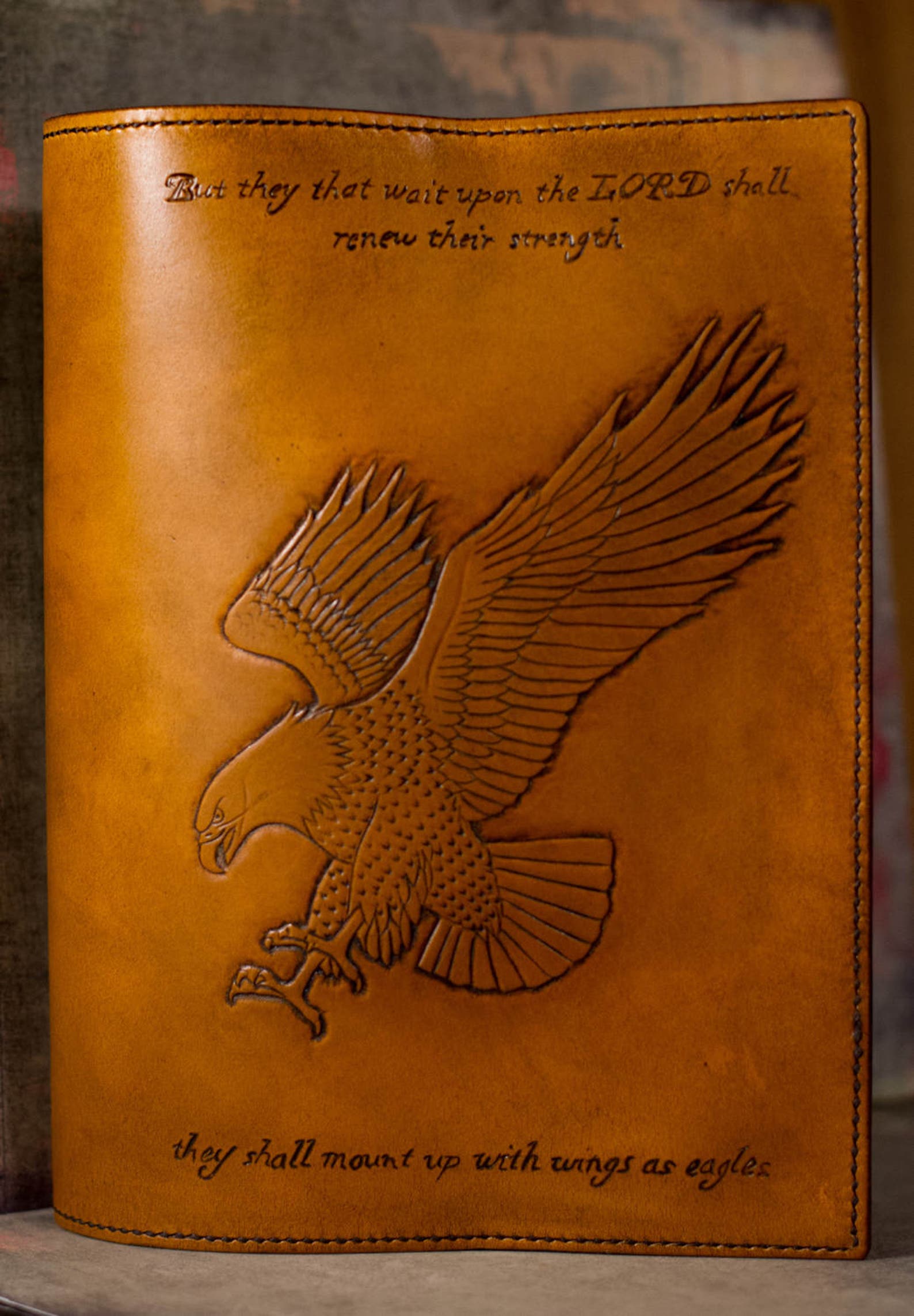 Hand Tooled Eagle Bible/book Cover Made to Order - Etsy