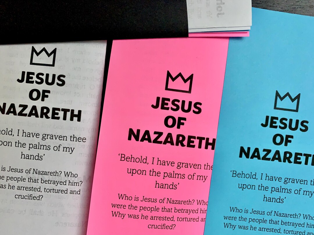 Jesus of Nazareth - Printable Gospel Pamphlet - Etsy