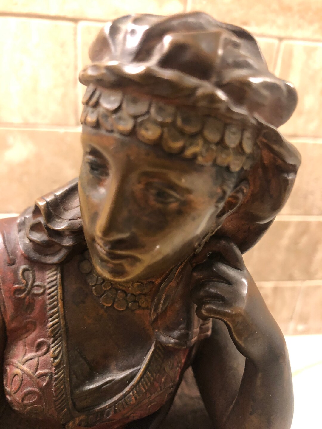 Bronze Statue Lounging Woman - Etsy