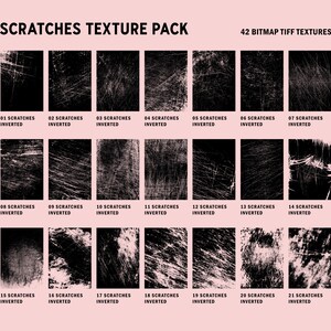 Scratches Texture Pack - 42 Bitmap Tiff Textures - Etsy