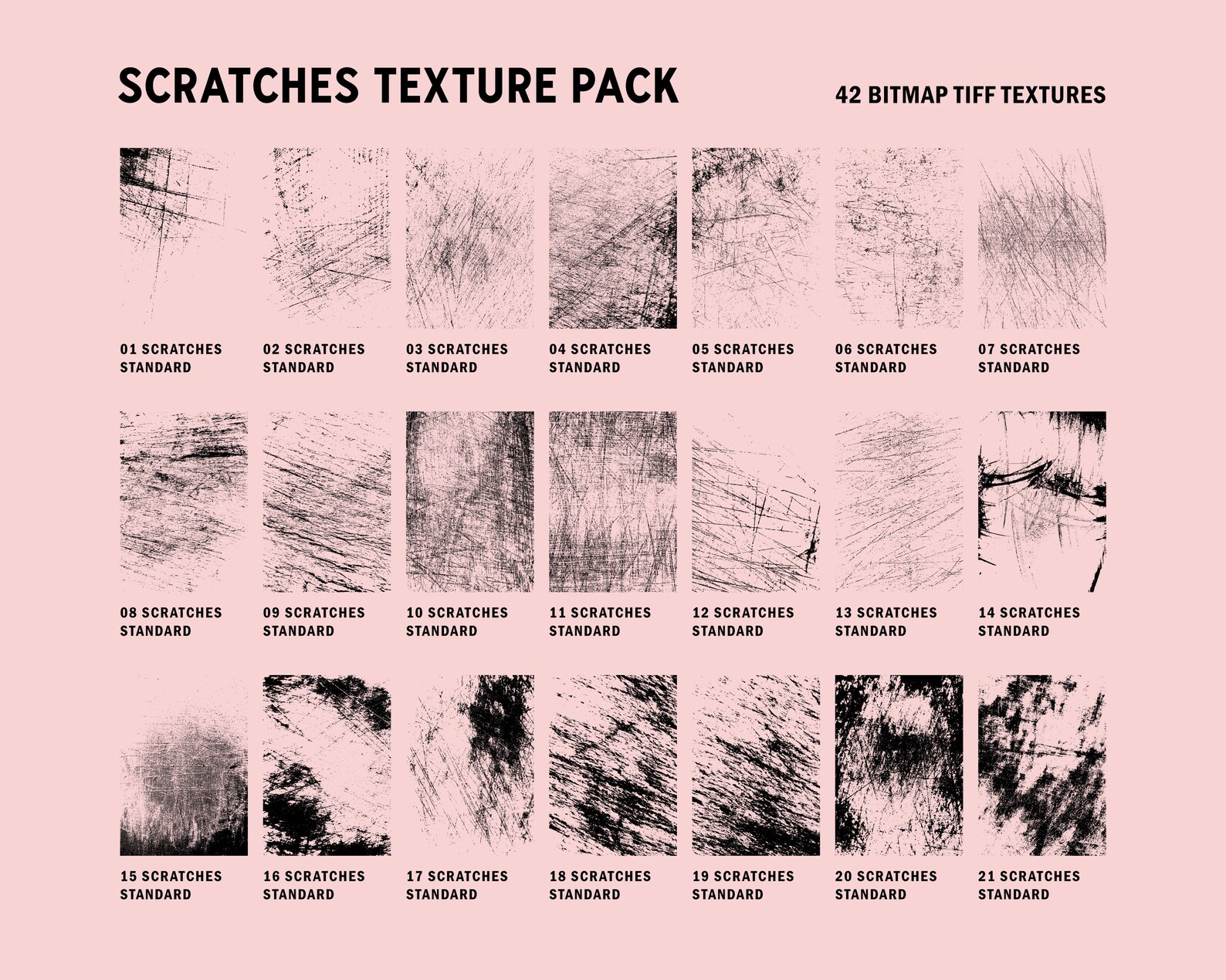 Scratches Texture Pack - 42 Bitmap Tiff Textures - Etsy