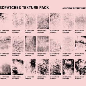 Scratches Texture Pack - 42 Bitmap Tiff Textures - Etsy
