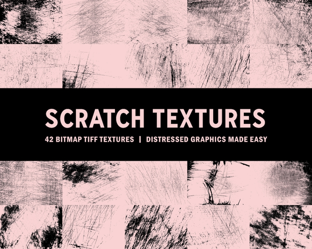 Scratches Texture Pack - 42 Bitmap Tiff Textures - Etsy