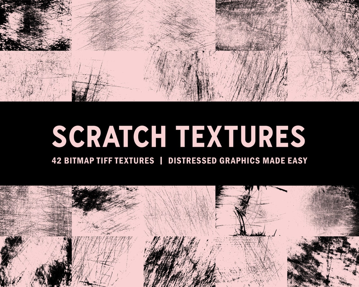 Scratches Texture Pack - 42 Bitmap Tiff Textures - Etsy