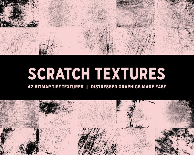 Scratches Texture Pack - 42 Bitmap Tiff Textures - Etsy