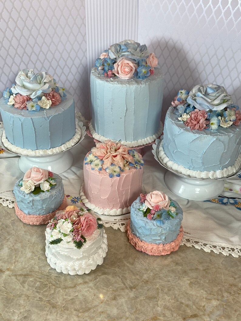 Vintage Tea Cake (light Blue) - Etsy