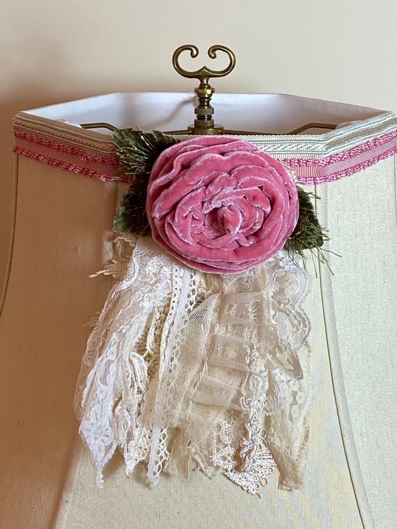 Large Velvet Rose Pin - Etsy